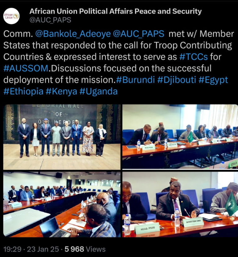 The new AU Somalia mission (AUSSOM) is ATMIS by another name but with ...